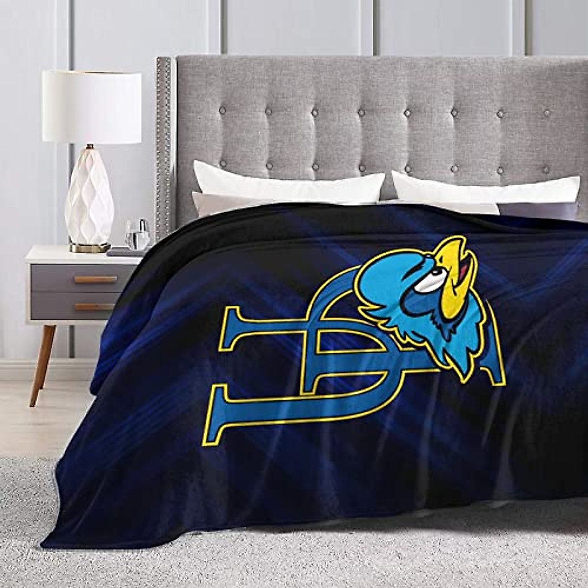 University of Delaware Fleece Blanket, Very Soft Microfiber Flannel Blanket for Couch Warm and Cozy for All Seasons
