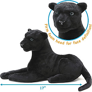 TigerHart Sid The Panther - 17 Inch (Tail Measurement Not Included) Stuffed Animal Plush Cat