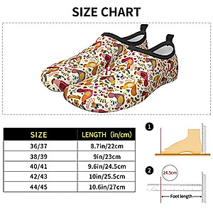 Cute Chickens Print Water Shoes for Men Women Aqua Socks Barefoot Quick-Dry Beach Swimming Shoes for Yoga Pool Exercise Swim Surf