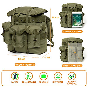 MT Mini ALICE Pack for Kids, Military Army Style Children Rucksack