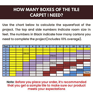 Smart Squares in A Snap Premium Made in The USA Carpet Tiles 18x18 Inch, Soft Padded, Seamless Appearance, Peel and Stick for Easy DIY Installation (10 Tiles - 22.5 Sq Ft, 383 Rustic Charm)