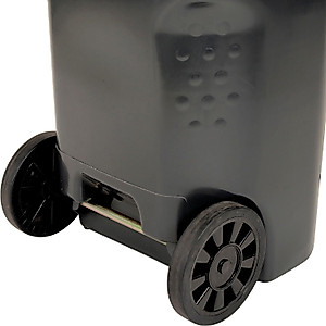 OTTO Mobile Heavy Duty Trash Container, 65 Gallon, Gray