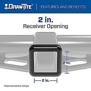 Draw-Tite 75238 Class IV Max-Frame Receiver (with 2" Square Receiver Tube Opening) , black