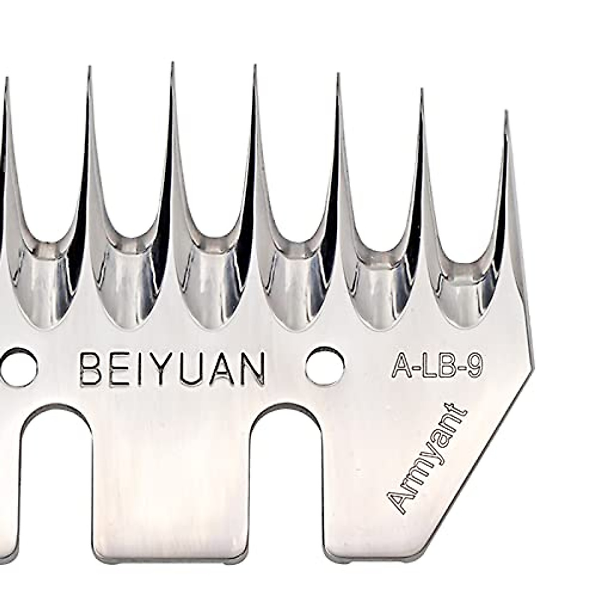 NC Sheep Shears Blades Sheep Clippers 13 Tooth Livestock Electric Sheep Shearing Replacement Blades Wool Comb Cutter Goats Clipper Scissors Blade for Sheep Alpacas Goats (Straight, 13 Tooth)