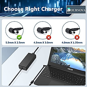 New 120W Laptop Charger Compatible Asus Laptop Charger A15-120P1A PA-1121-28 for Rog GL551J GL552VW Tuf FX504 FX503 FX502 Series Vivobook Pro 15 17 N550 N580 N750 Laptop Power Adapter 19V 6.32A