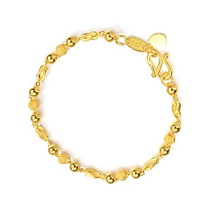 CHOW SANG SANG 999.9 24K Solid Gold Price-by-Weight 9.73g Gold Bracelet for Women 20692B |, 19