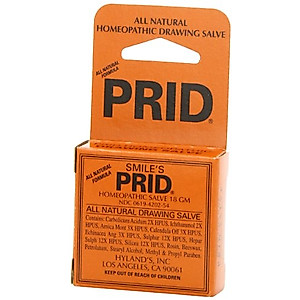 Smile's PRID Drawing Salve, Natural Homeopathic Relief of Topical Pain and Irritation, 18 Grams
