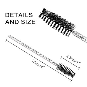 Limko Eyelash Mascara Brushes Eyelash Brush Disposable Wands Applicator Makeup Kits (50PCS-Black)