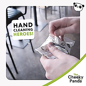 THE CHEEKY PANDA Biodegradable Bamboo Handy Wipes, 12 CT