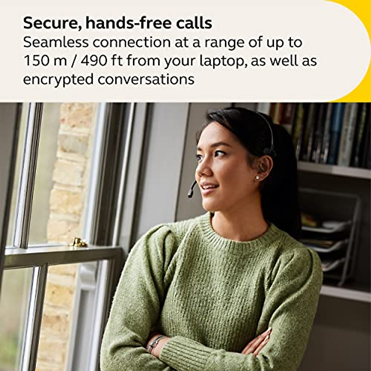 Jabra Engage 55 Mono Wireless Headset with Link 400 USB-A DECT Adapter - Noise-Cancelling Microphone, Extensive Range, Hearing Protection - MS Teams Certified, Works with All Other Platforms - Black