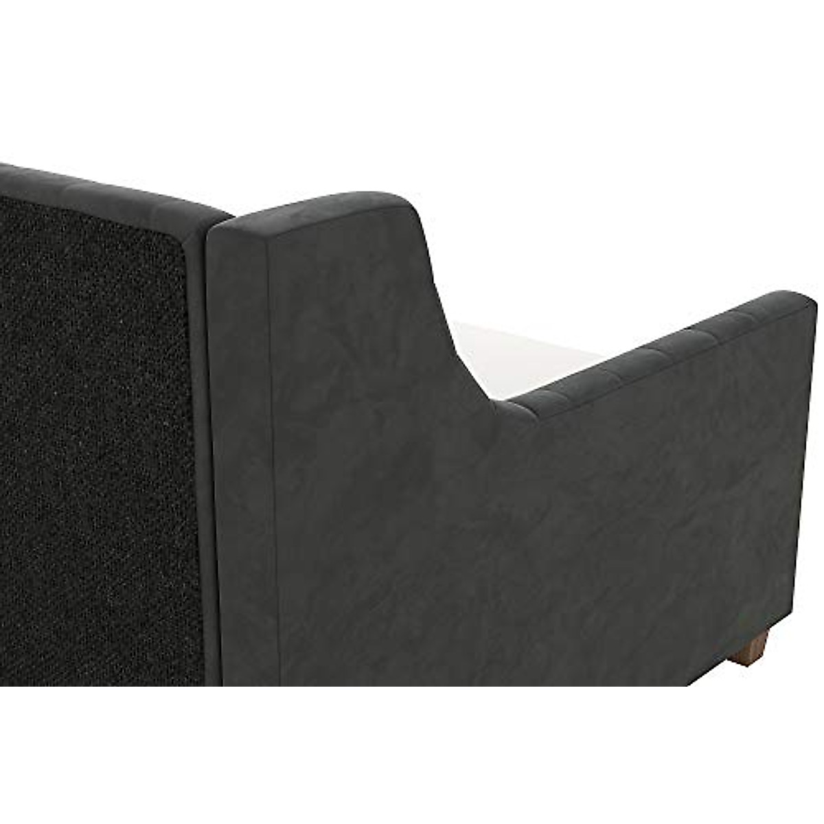 DHP Jordyn Diamond Tufted Upholstered Daybed/ Sofa Bed, Twin Size Frame, Gray Velvet