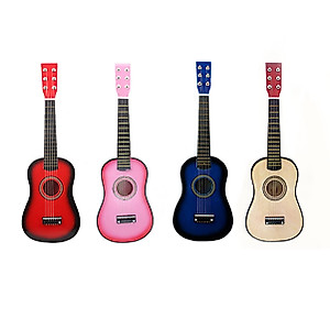 Toyvian 23 Guitar for Kids Ages 5-9 Guitar for Kids Ages 3-5 Kids Acoustic Guitar Beginner Guitar for Adults Ukulele for Beginners Small Birthday Favors for Adults Baby Aldult Bamboo