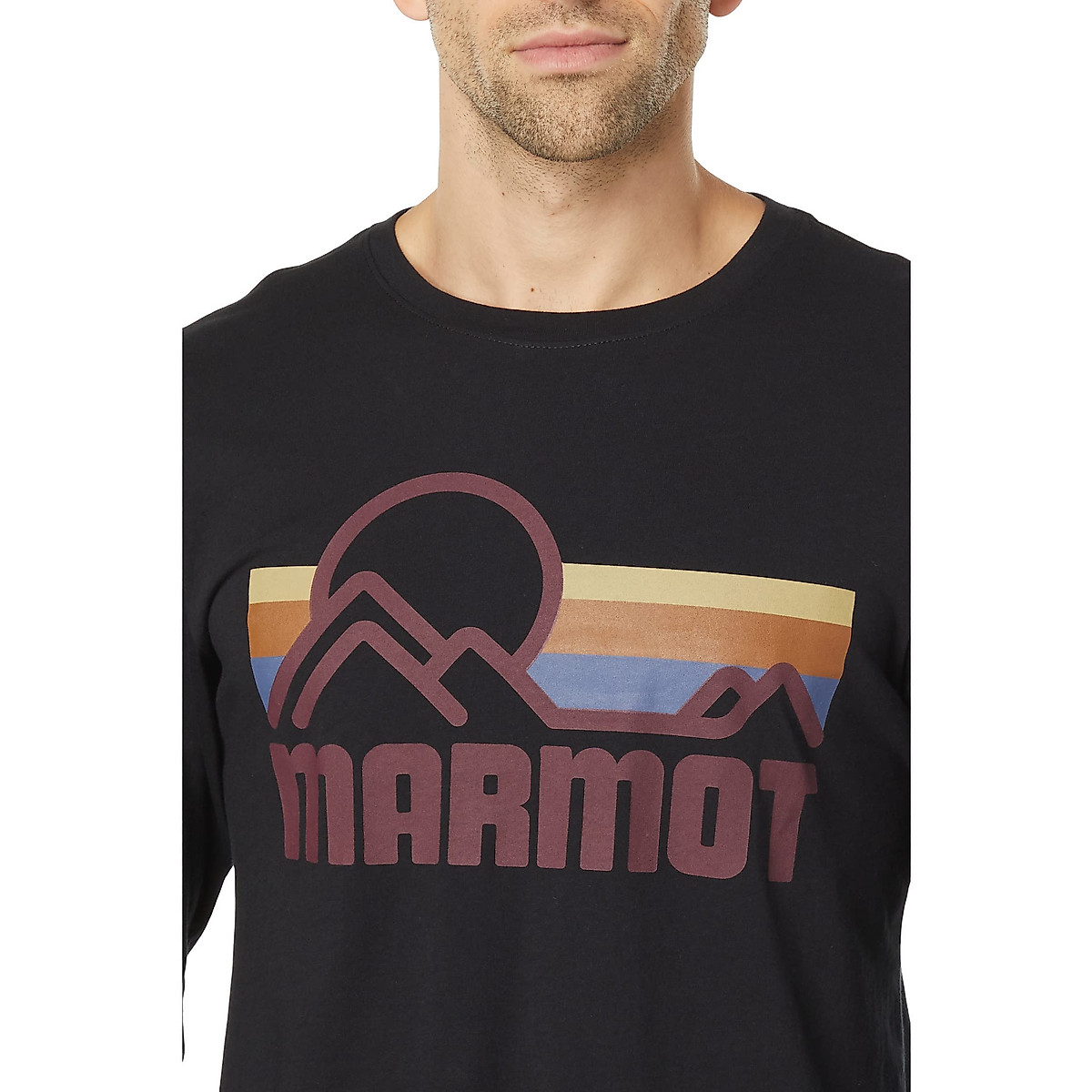 MARMOT Men's Coastal Long Sleeve T-Shirt, Black, X-Large