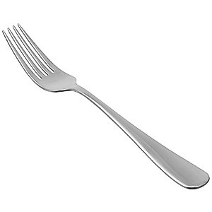 Amazon Basics Stainless Steel Dinner Forks with Round Edge, Pack of 12