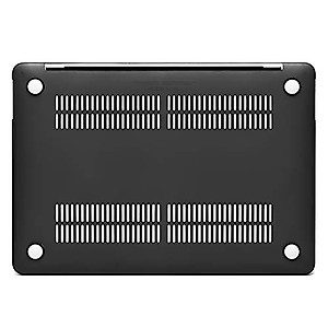 MOSISO Compatible with MacBook Pro 13 inch Case M2 2023, 2022, 2021-2016 A2338 M1 A2251 A2289 A2159 A1989 A1708 A1706, Plastic Pattern Hard Shell Case&Keyboard Cover&Screen Protector,Black Marble