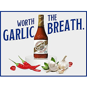 Crystal Louisiana's Pure Hot Sauce with Garlic, 12 Ounce, Aged Cayenne Peppers, Medium Heat, Flavor Gumbo to Bloody Mary's