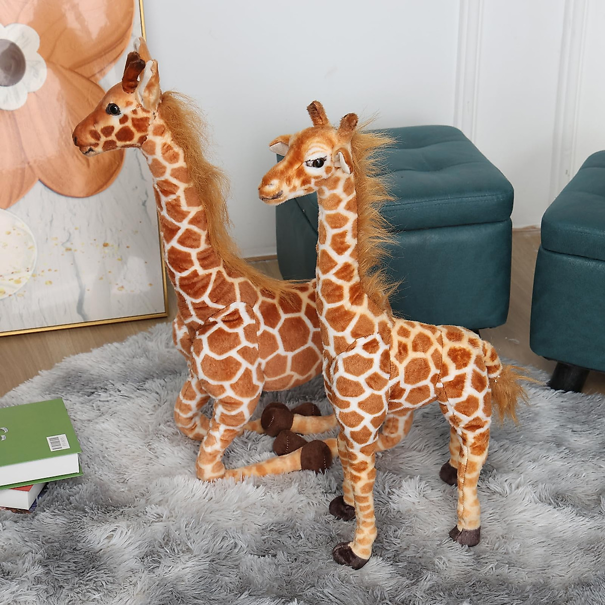 BARMI 31.49" Tall Giraffe Stuffed Animal Plush Toy for Nursery Decorations