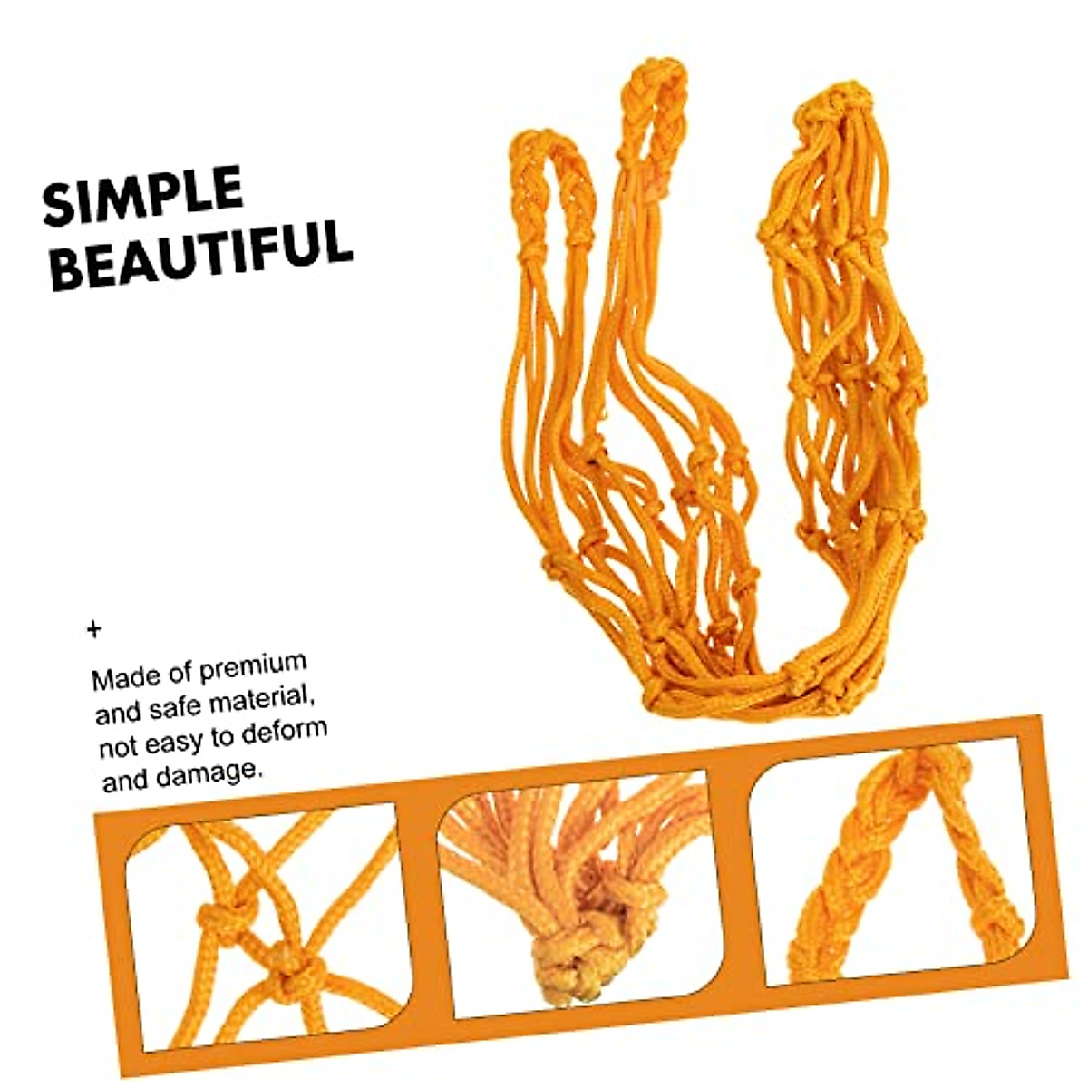 YARNOW Large Vegetable Duck Cabbage Supplies Holder Net Yellow Treating Chicken Bag Poultry Skewer S Parrot Hanging Foraging Cocks Birds Pet for Tool Feed Feeder Food Feeding Cotton