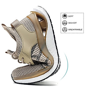 Men's Running Shoes Fashion Walking Lightweight Sneakers Tennis Casual Workout Cross Trainers Zapatos para Hombre Khaki