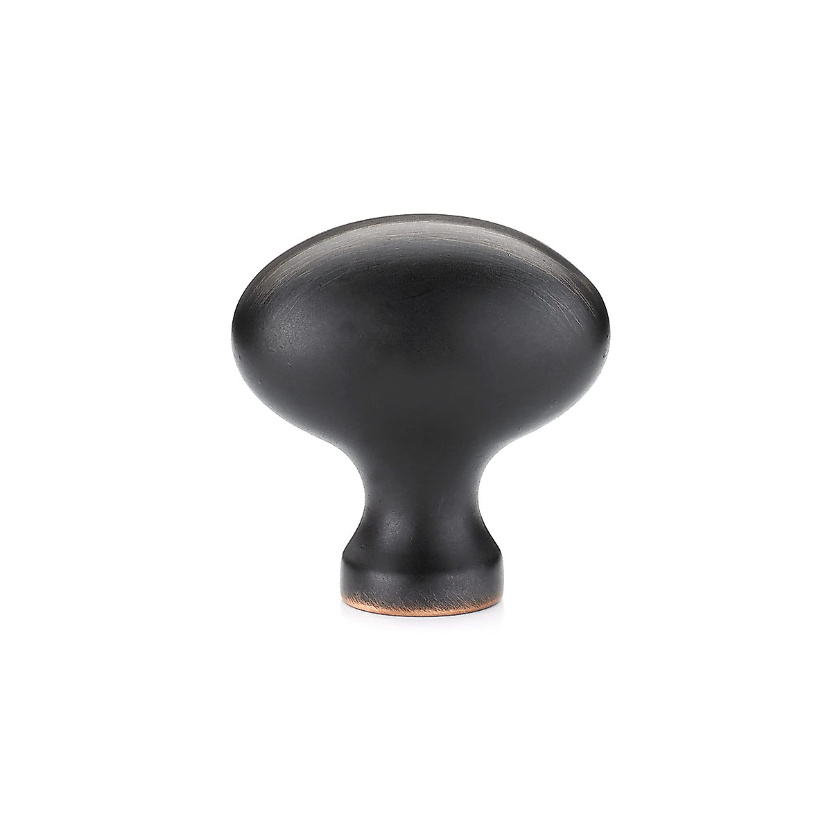 Richelieu Hardware BP444340BORB Olinville Collection 1 9/16-inch (40 mm) x 7/8-inch (22 mm) Brushed Oil-Rubbed Bronze Traditional Cabinet and Drawer Oval Knob for Kitchen, Bathroom, and Furniture