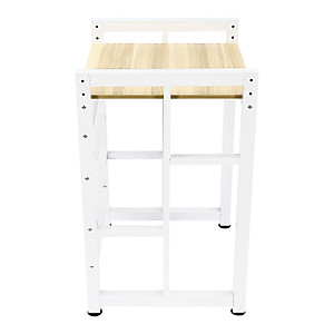 Stacking Dryer Rack Stand, Floor Mount Storage Shelf with Adjustable Laminate, Heavy Duty Over Washer and Dryer Shelves, Washing Machine Rack for Bathroom, Laundry Room, Apartments Garages