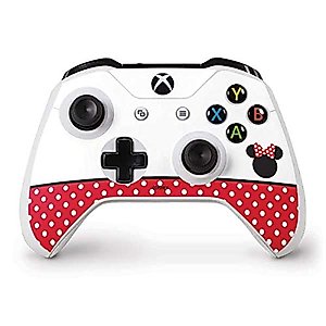 Skinit Decal Gaming Skin Compatible with Xbox One S Controller - Officially Licensed Disney Minnie Mouse Symbol Design
