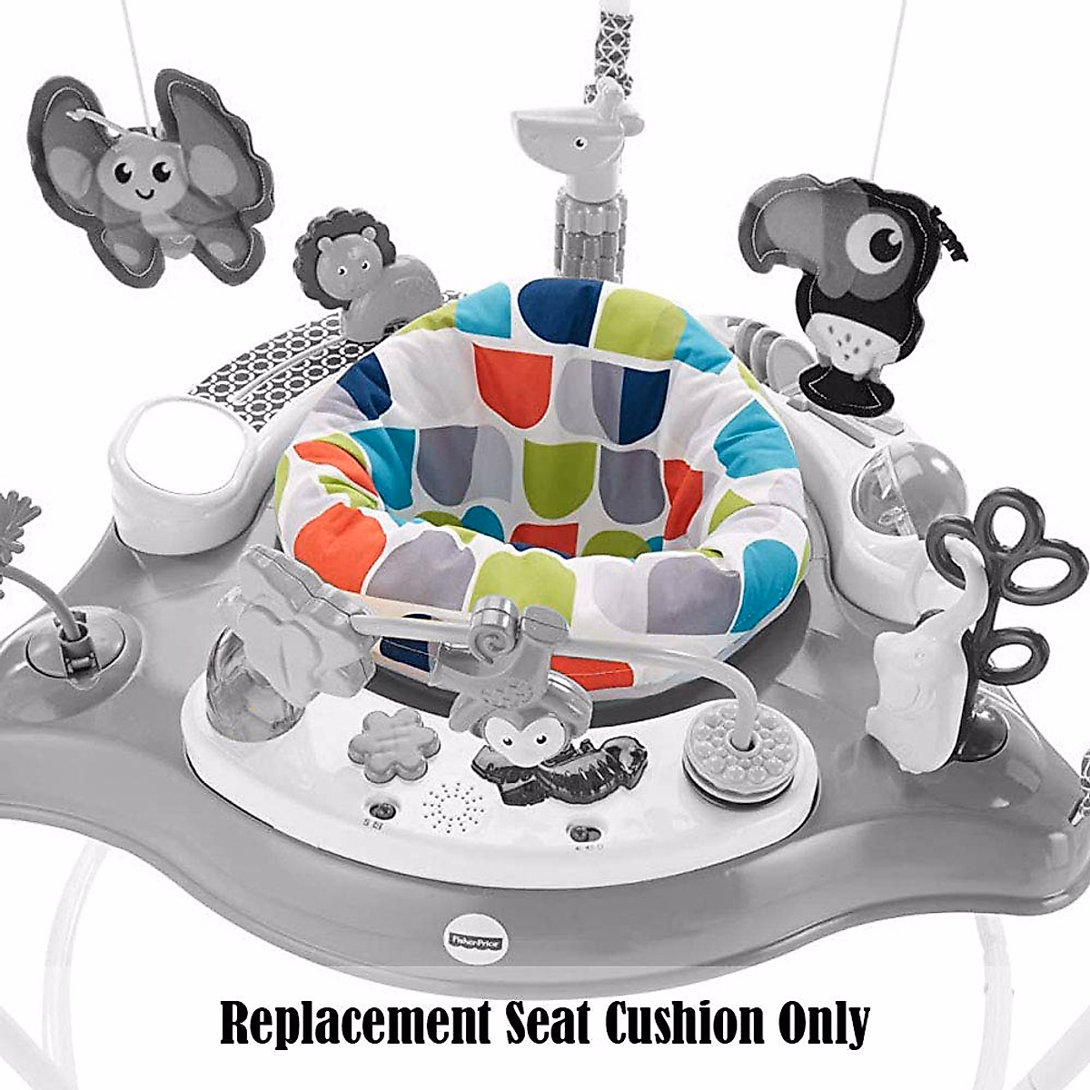 Replacement Pad for Fisher-Price Jumperoo - FVC13 ~ Color Climbers Print ~ Replacement Seat Cushion