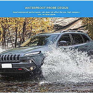 TOTMOX Car Auto Vehicle Reverse Backup Radar System, Reversing Radar Detector 4 Reversing Parking Sensors Beep Alarm