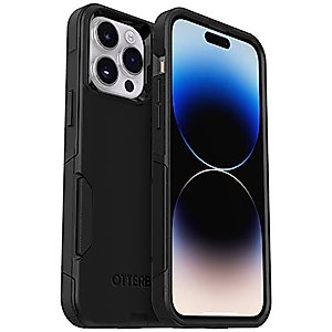 OtterBox iPhone 14 Pro Max Commuter Series Case - BLACK, Slim & Tough, Pocket-Friendly, with Port Protection