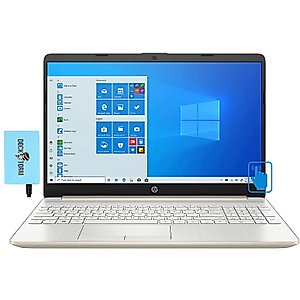 HP 15t-dw300 15.6" IPS HD Touchscreen Ultra-Thin & Light Laptop (Intel i5-1135G7 4-Core, 64GB RAM, 1TB PCIe SSD, Intel Iris Xe, 1366x768, WiFi 5, Bluetooth 5, HD Webcam, Win11 Pro) w/Hub