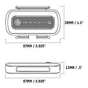 Blackburn Grid Beacon Bike Side Light (Black, One Size)