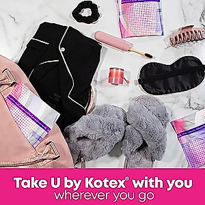U by Kotex Balance Ultra Thin Overnight Pads with Wings, Extra Heavy Absorbency, 30 Count (Packaging May Vary)