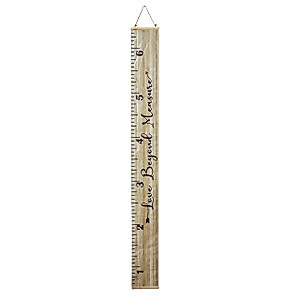 The Lakeside Collection Sentiment Ruler Growth Chart - Child Height Tracker - Love Beyond Measure
