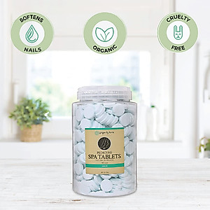 Ginger Lily Farms Botanicals Pedicure Spa Tablets, Natural & Organic, Replenishes Moisture, Softens & Conditions Skin, Ocean Scent, 105 Ounces, 500-Count