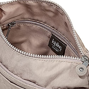 Kipling womens WomenÃ‚â€™s Sebastian Bag, Super Light, Durable Messenger Bag, Nylon Shoulder Crossbody Bag, Grey Gris, 9 L x 8.5 H 1.75 D US