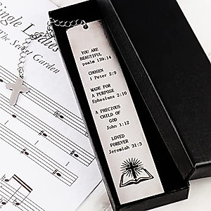 Valporia Christian Bookmark Bible Bookmark Christian Gifts for Women/ Men Faith Inspirational Gifts for Women Religious Gifts for Women/ Men