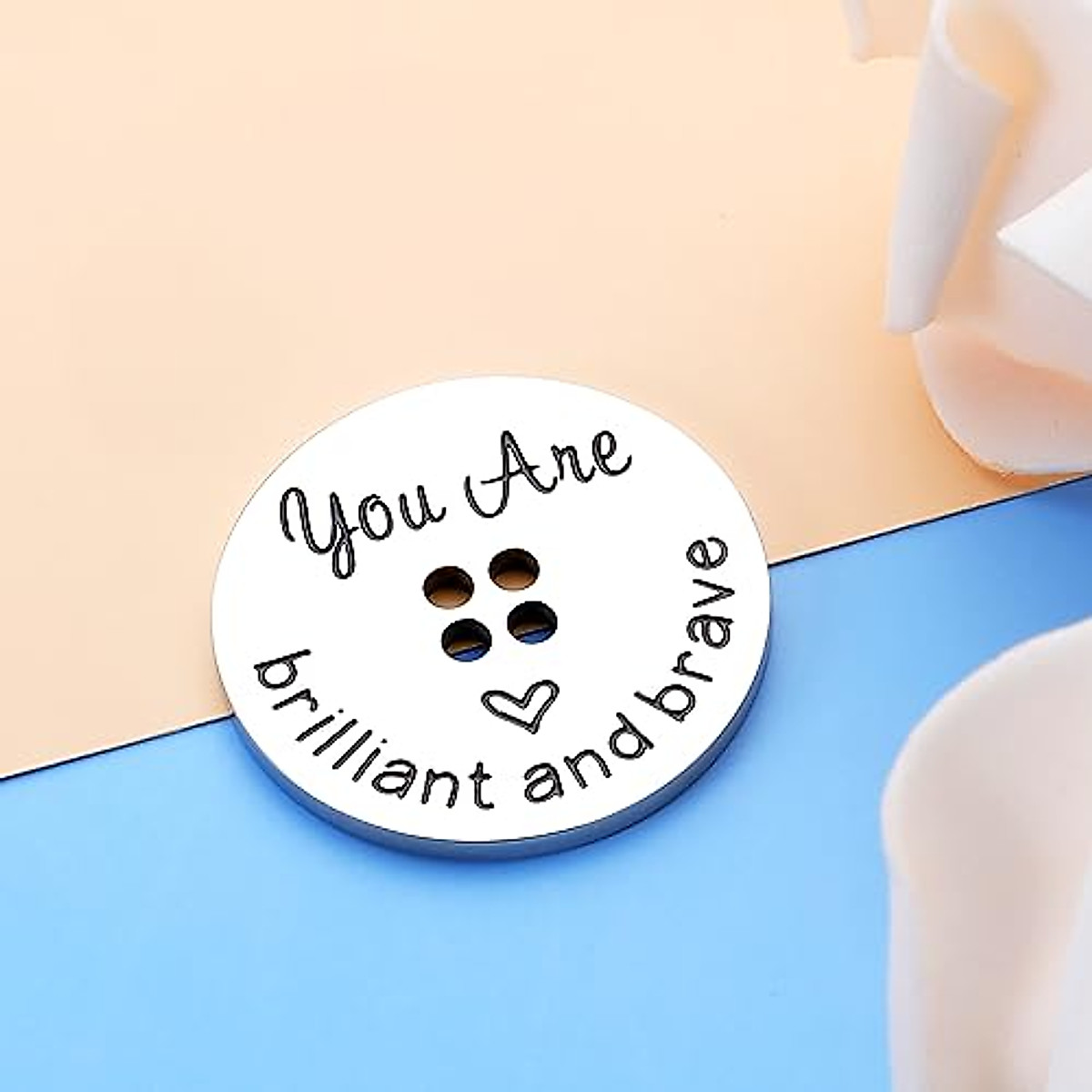 Back To School Gifts for Kids Teen Boys Girls, Inspirational Off To Collge First Day of School Gifts for Son Daughter, Brave Worry Anxiety Rainbow Brave Gift, Christmas Stocking Stuffer Birthday Gifts