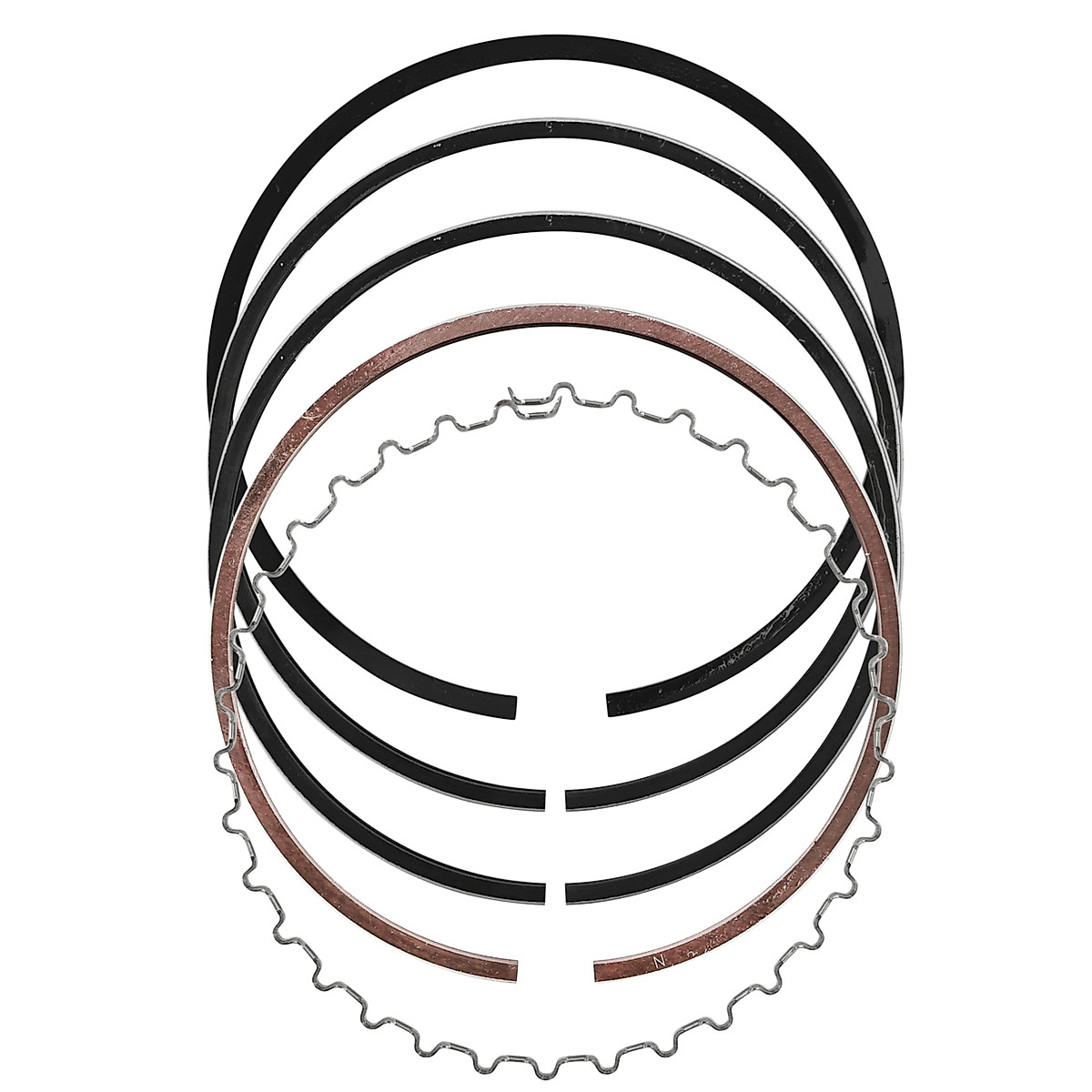 Caltric Piston Ring compatible with Kawasaki Lakota 300 Kef300A Kef 300A Kef 300 A 1995-2000