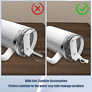 Spill Proof Stopper Silicone, 9Pcs Tumbler Accessories Compatible with Stanley Cup 1.0 40oz/ 30oz, 3 Straw Cover Cap, 3 Square Spill Stopper and 3 Round Leak Stopper (for Stanly 1.0)