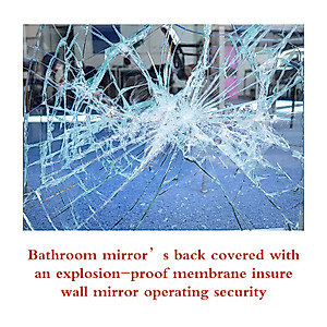 CRUGLA 2 Packs 16x20 Rectangle Wall Mirrors Black Hanging Mirror for Bathroom, Living Room, Bedroom