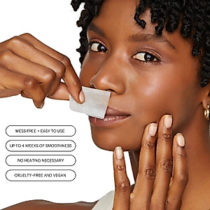 No Mo-Stache 2 Pack Wax Strips - 40 Count Value Pack Waxing Strips for Long Term Hair Waxing