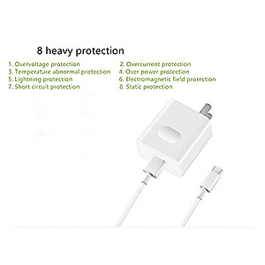 Applicable to Huawei mobile phone Super Charge + Type-C Data Cable 5A high Current Charging Cable Support Huawei Ultra Fast Charging P10 / P10Plus/P20 / Mate20 / P30/HONORV10/ V20 etc.