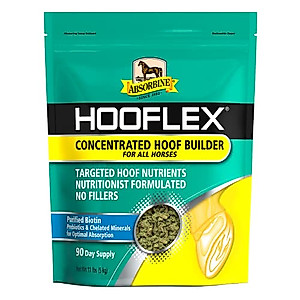 Absorbine Hooflex Concentrated Hoof Builder Supplement Pellets, 11lb Bag / 90 Day Supply