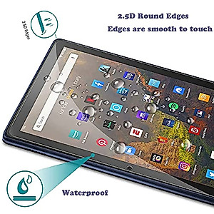 [2 Pack]-TiKeDa Screen Protector for Amazon Kindle Fire HD 10 2021 Tablet /Fire HD 10 Plus/Fire HD 10 Kids/Fire HD 10 Kids Pro Tablet [2021 Release 11th Generation 10.1inch]Tempered Glass High Definition