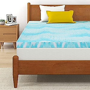 Mattress Topper, 2 Inch Gel Memory Foam Mattress Topper, Queen, CertiPUR-US Certified