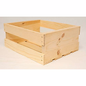 GMI® Made in USA! Small Wood Stackable Crates-4pk! Great for Storing Those Smaller Items or Using in Drawers!
