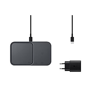 Samsung Wireless Charger Dual Fast Charge Pad 15W (2022) - Black