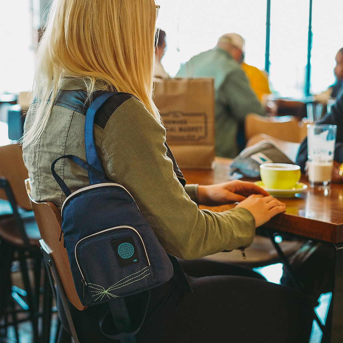 DIME BAGS Club Mini Backpack | Stylish Mini Hemp Backpack with Secret Pocket (Magenta)