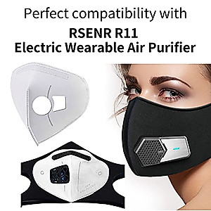 Rsenr R11 Electric Wearable Air Purifier Filter*5, Inner Cover*1