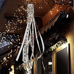 Mandala Boho Luxury Oriental Tile Halloween Windsocks Flag 59 Inch, Flag Wind Socks Outdoor Hanging Decoration Halloween Decorations Halloween Decor Outdoor For Home Yard Patio Lawn Garden